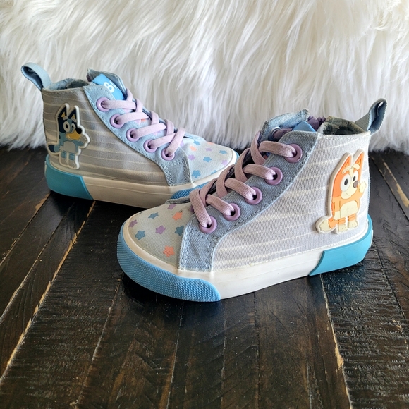 Ground Up | Shoes | Ground Up Bluey And Bingo Toddler Kids Zip Up High ...